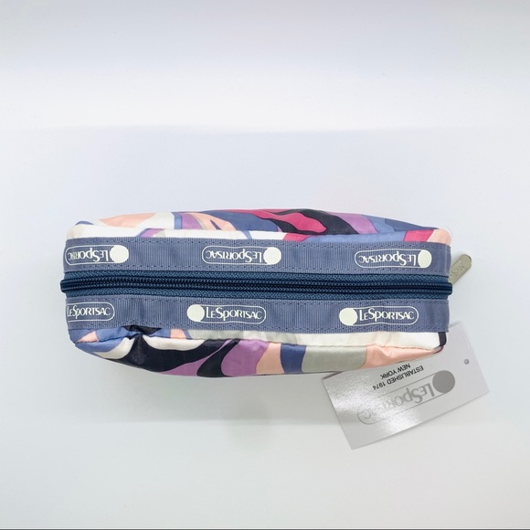 Lesportsac | Bags | Lesportsac Rectangular Cosmetic Orchid Swirl Pouch ...